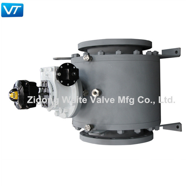 Electric Forged Steel Trunnion Ball Valve ASME B 16.10 Class 150 To ...