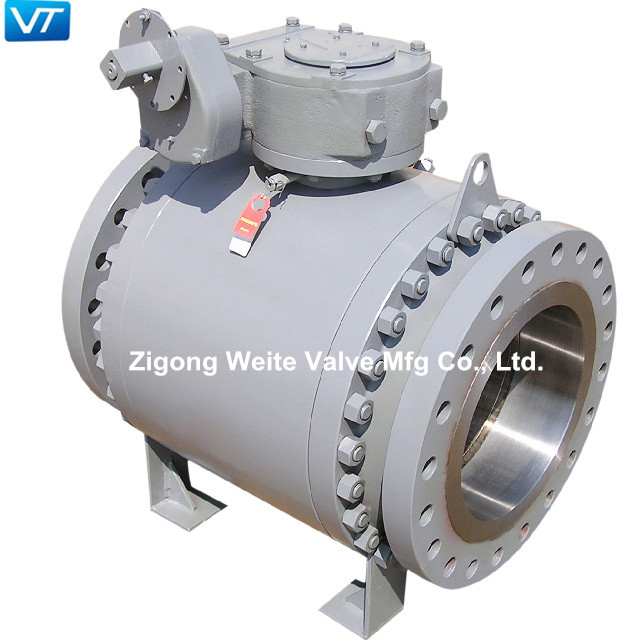 Forged 10" Oil Pipeline Valves API 6D Trunnion Type Ball Valve