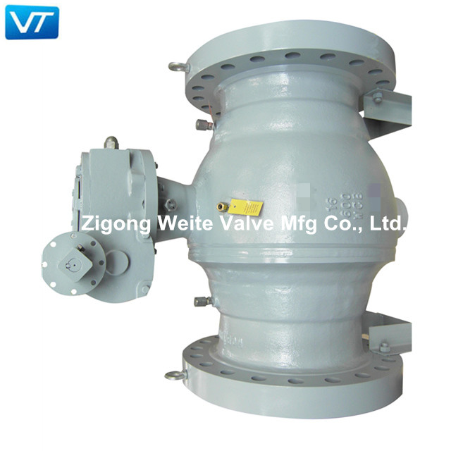 OEM 16" 600LB WCB API 598 Ball Valves Full Bore Big Size Forged Steel