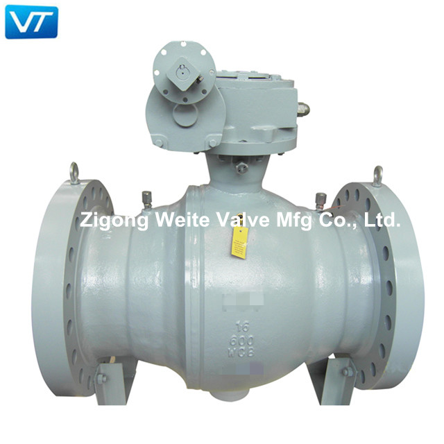 OEM 16" 600LB WCB API 598 Ball Valves Full Bore Big Size Forged Steel