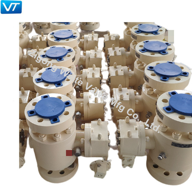 Forging Steel Class 2500 Ball Valve 2" LF2 Ball Valve Pneumatic ...