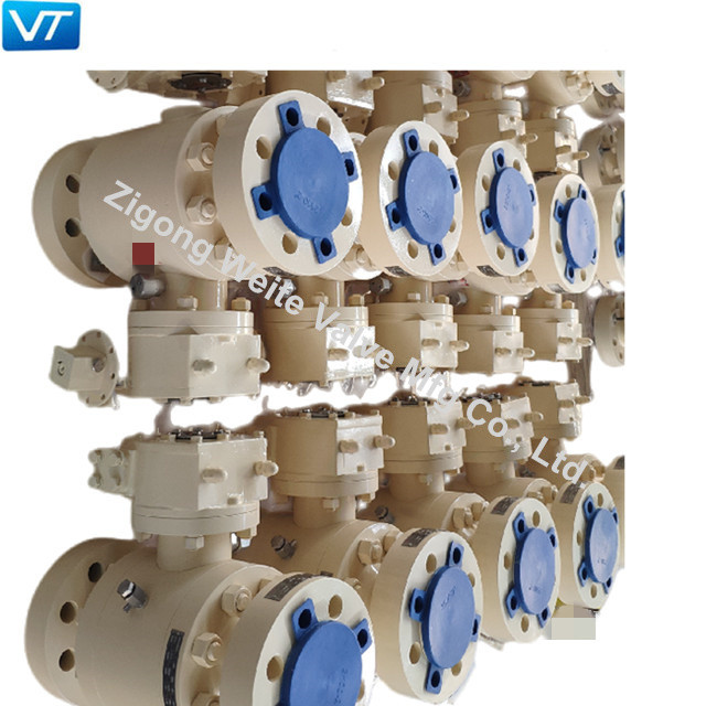 Forging Steel Class 2500 Ball Valve 2" LF2 Ball Valve Pneumatic ...