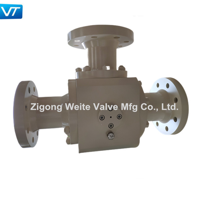 API 608 Standard 3 Way Ball Valve 4 Inch API 598 ASME B16.10 Flange