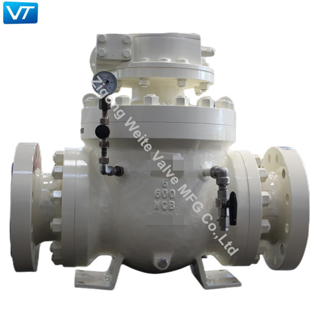 600LB Pigging Ball Valve 600LB WCB Carbon Steel Ball Valve For Cleaning ...