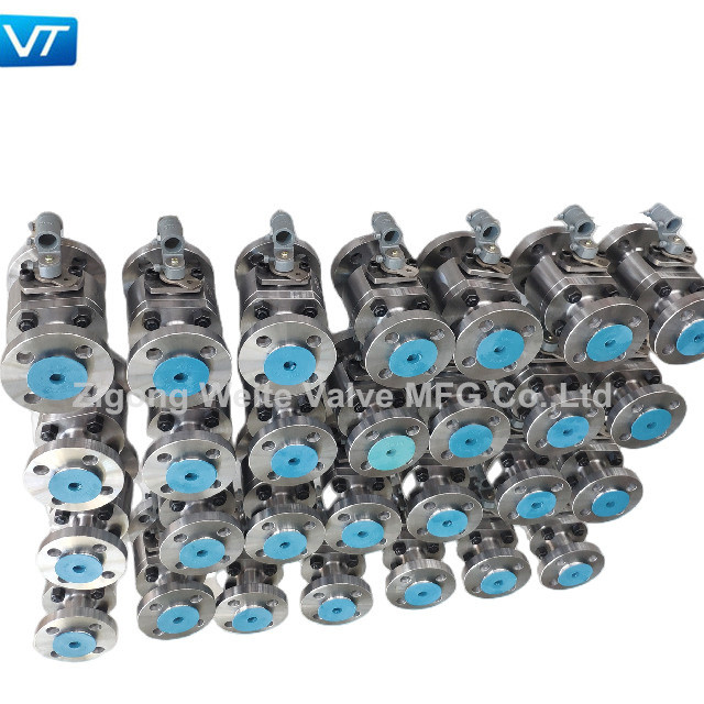 Small Size 1 Inch LF2 Flanged Floating Ball Valves API6D Class 600 Ball ...