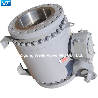 Forged 10" Oil Pipeline Valves API 6D Trunnion Type Ball Valve