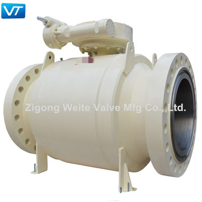 High Pressure DN 250 WCB Floating Ball Valve Forged Steel Class 900