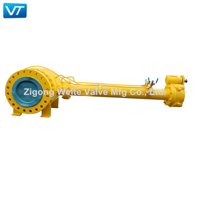 Teflon Sealing Fully Welded Ball Valve ISO 5211 Anti Static Underground ...