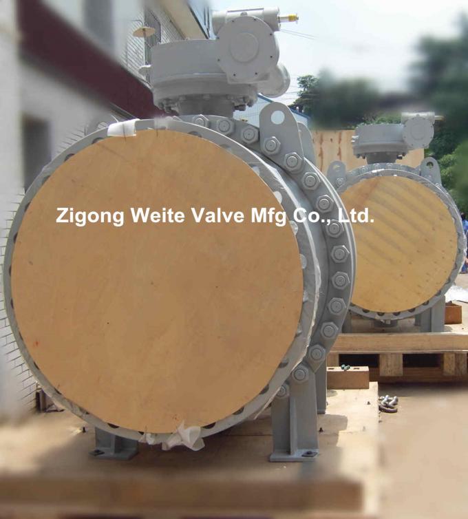 36'' WCB Gear Operated Ball Valve Horizontal Installation Class 600 ...