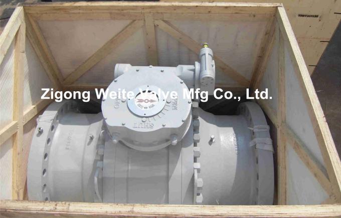 36'' WCB Gear Operated Ball Valve Horizontal Installation Class 600 ...