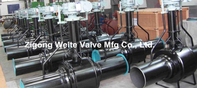RTJ Ends Natural Gas Pipeline Valves 15Mpa Fully Welded Ball Valve