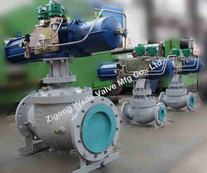 Top Entry Casted 10In Air Operated Ball Valve 150LB Pneumatic Actuator